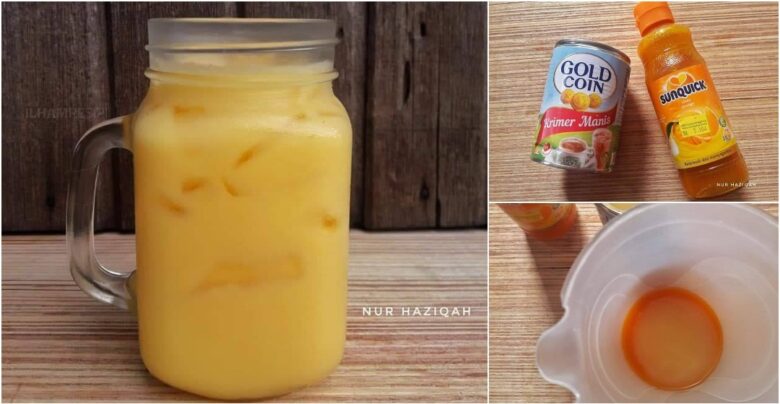 Cara Buat Air Oren Sunquick Yang Sedap & Kaww. Rasa Ala-Ala Vitagen ...